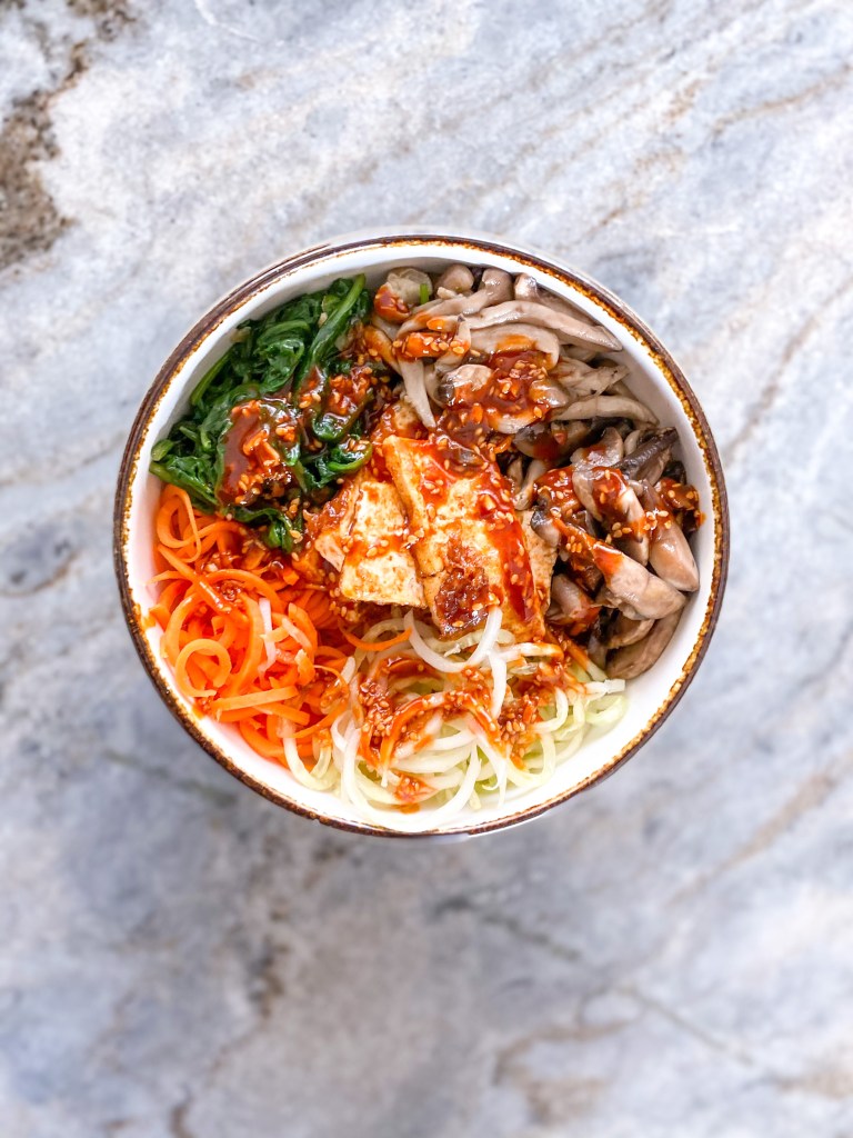 Easy Vegetarian Recipes: Korean Bibimbap Bowl - The Foodie Diaries