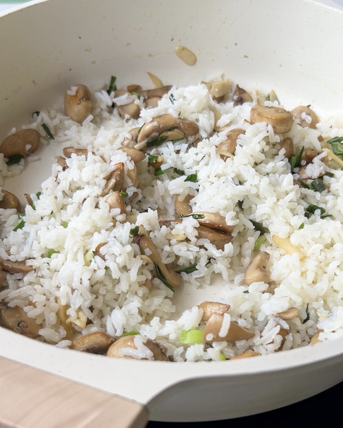Butter Garlic Mushroom Fried Rice