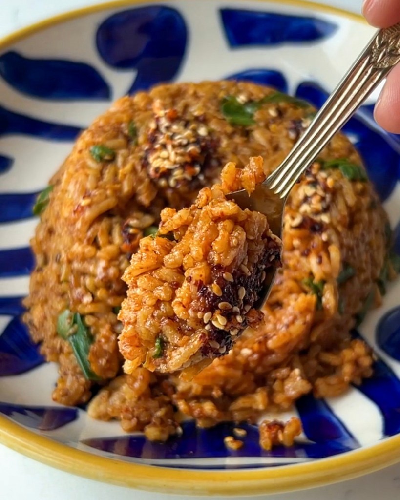 Five-Minute Crispy Rice Omelette