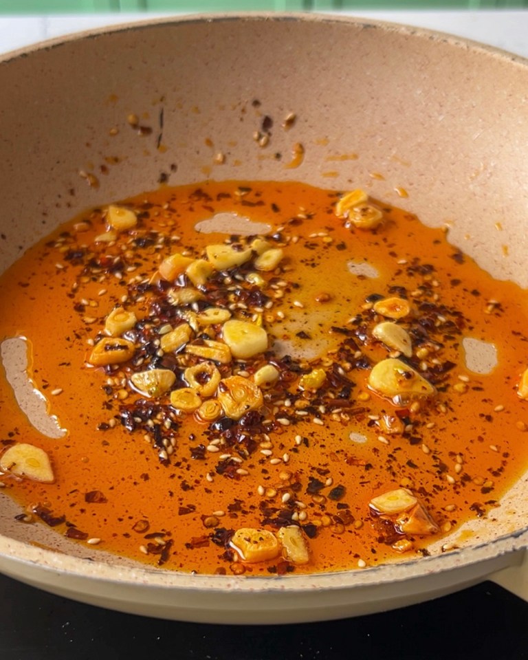 Chilli Oil Basil Pasta